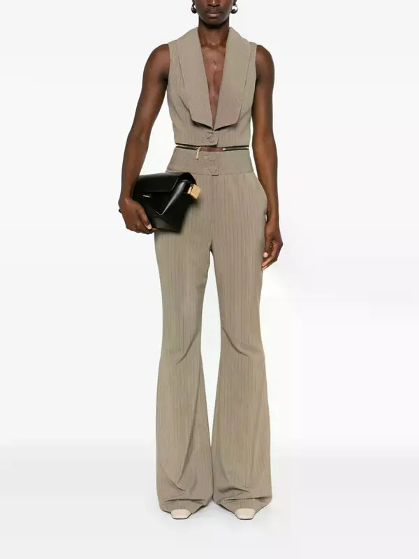 MITILIANE COUTURE Striped Zipped Jumpsuit