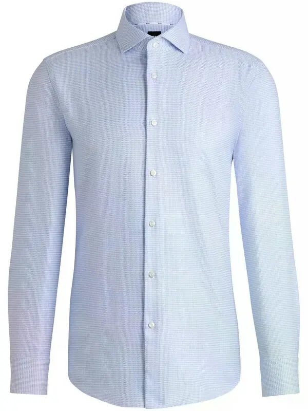 BOSS Check-pattern Cotton Shirt