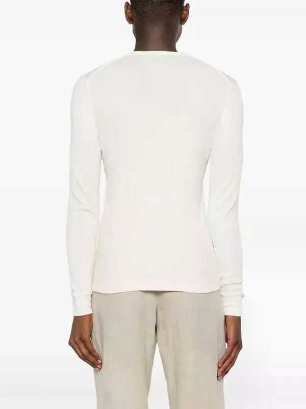 TOM FORD Fine-ribbed Henley Top