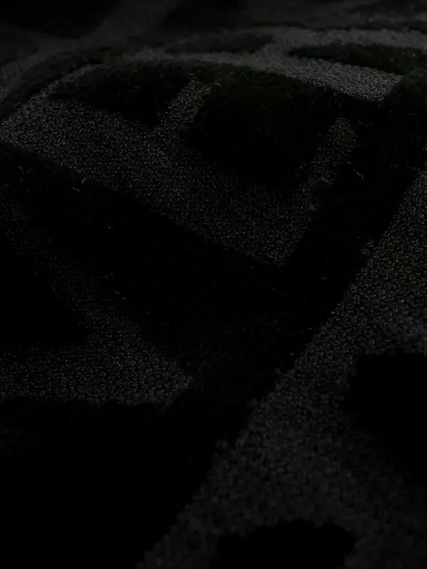 Versace Monogram-pattern Hooded Bathrobe