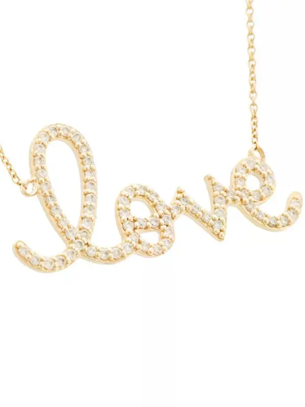 SYDNEY EVAN 14kt Yellow Love Diamond Necklace