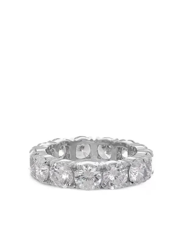 FANTASIA BY DESERIO 14kt White Gold Eternity Ring - Silver