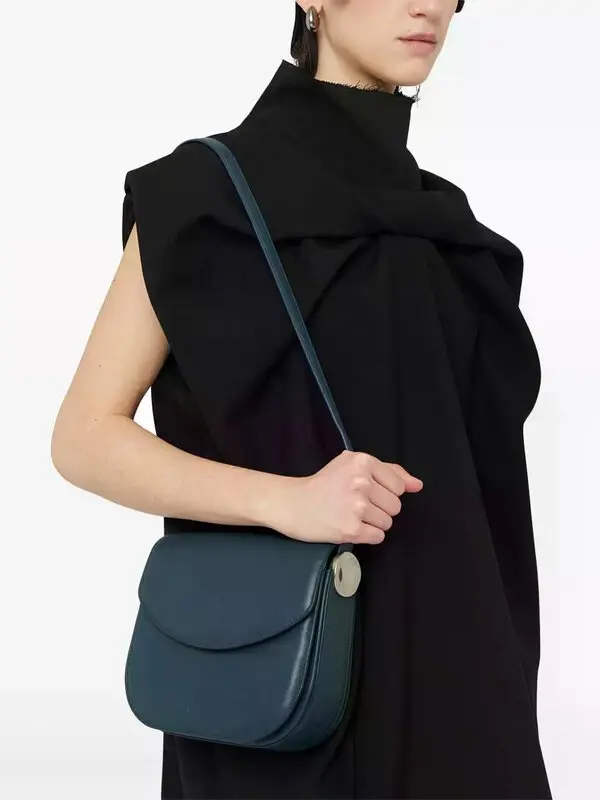 JIL SANDER Coin Leather Crossbody Bag