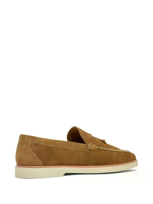 Magnanni Almond-toe Suede Loafers