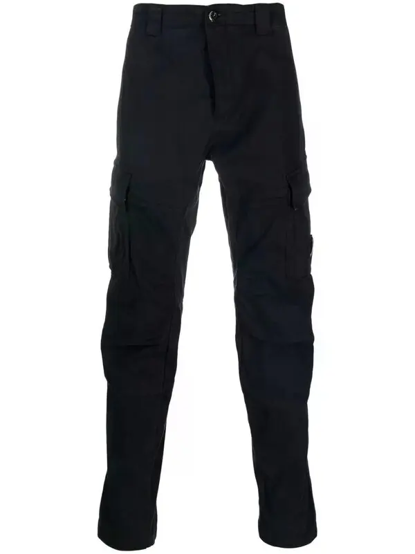 C.P. COMPANY Logo-plaque Tapered Trousers