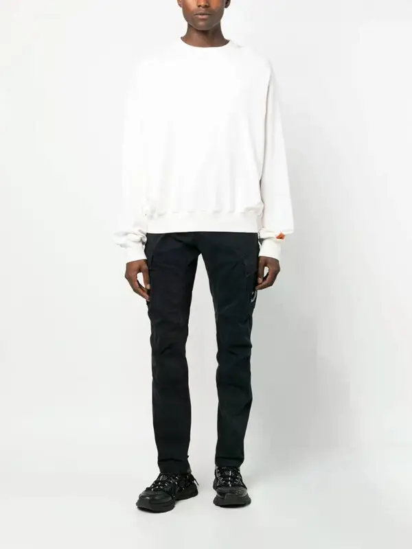 C.P. COMPANY Logo-plaque Tapered Trousers