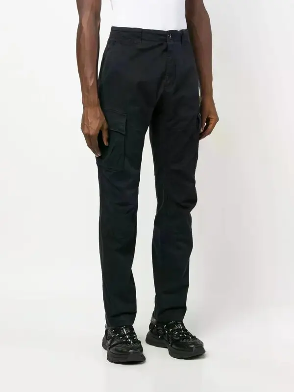 C.P. COMPANY Logo-plaque Tapered Trousers