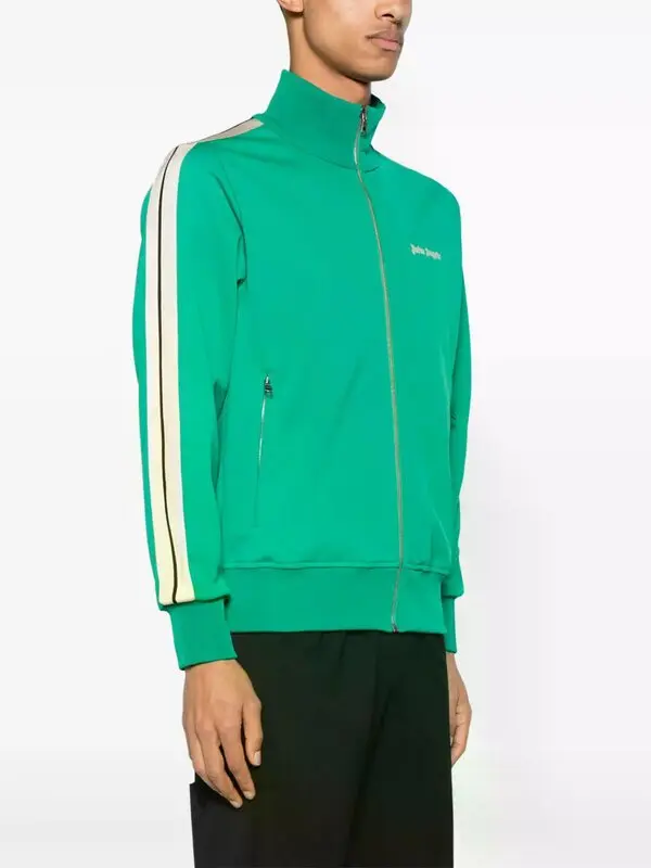 Palm Angels Logo-embroidered Track Jacket - Green