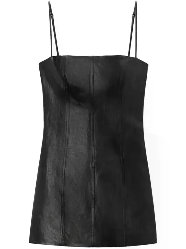 Alexander Wang Square-neck Minidress - Black