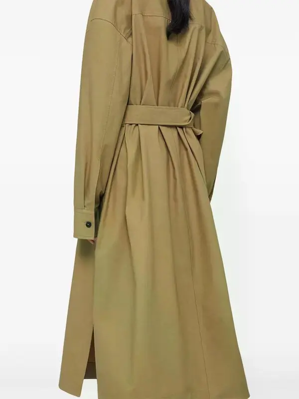 JIL SANDER Classic-collar Cotton Midi Dress