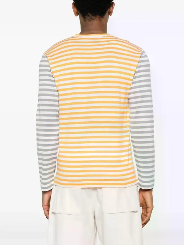 Play Comme Des Garcon Striped T-shirt - Orange