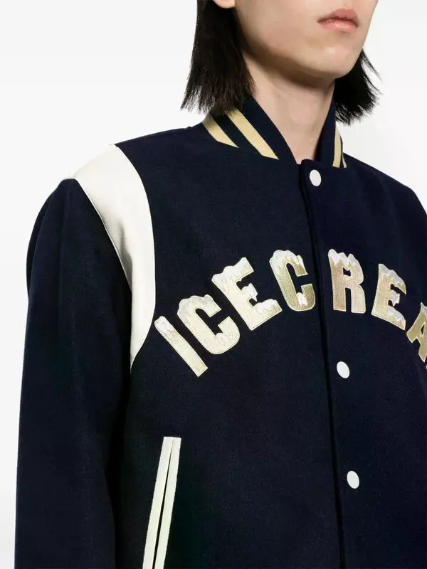 ICECREAM Drippy Varsity Jacket