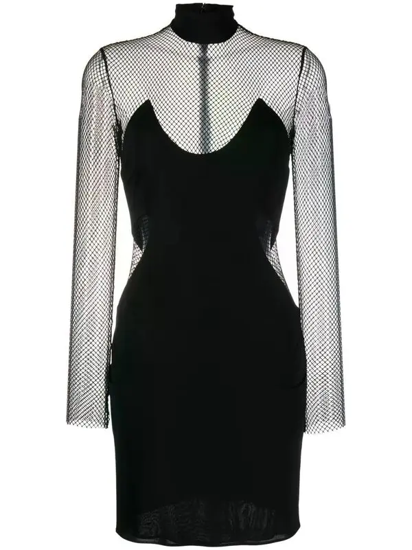 TOM FORD Illusion Mesh-panel Minidress