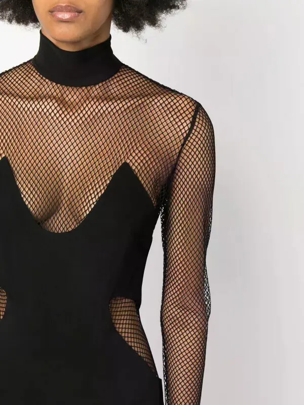 TOM FORD Illusion Mesh-panel Minidress