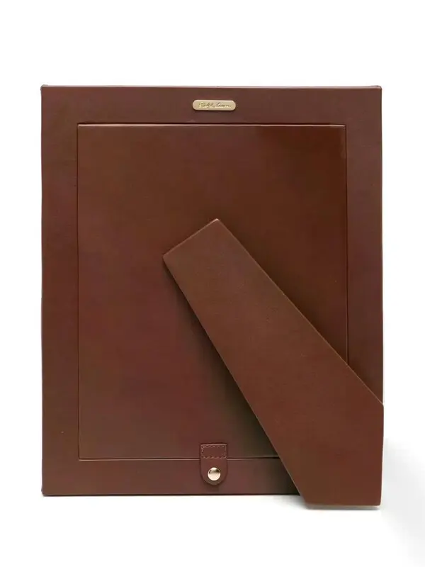 Ralph Lauren Durham Perforated Leather Photo Frame - Brown
