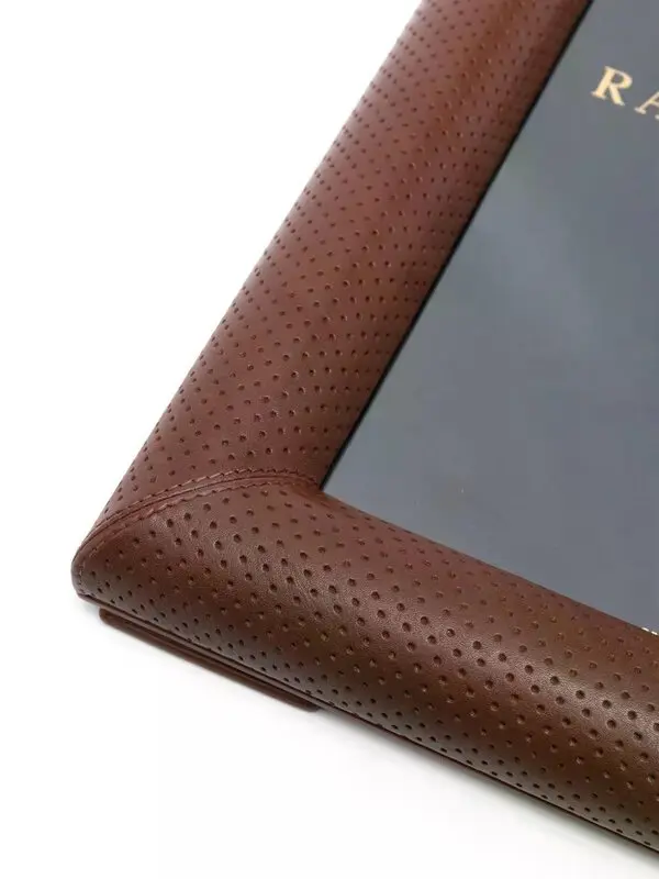 Ralph Lauren Durham Perforated Leather Photo Frame - Brown