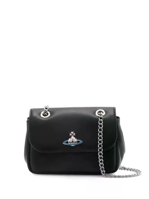 VIVIENNE WESTWOOD Orb-plaque Leather Shoulder Bag