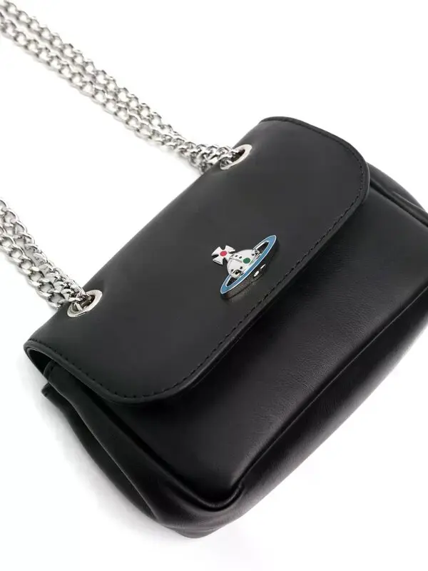 VIVIENNE WESTWOOD Orb-plaque Leather Shoulder Bag