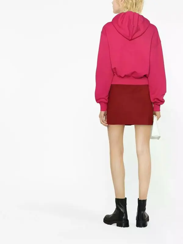 Versace Cropped Logo Hoodie