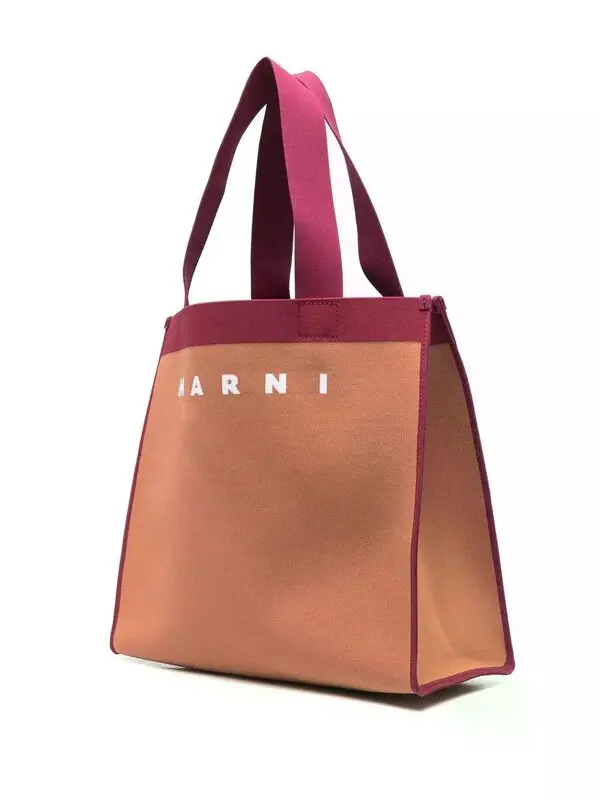 Marni Logo Print Tote Bag
