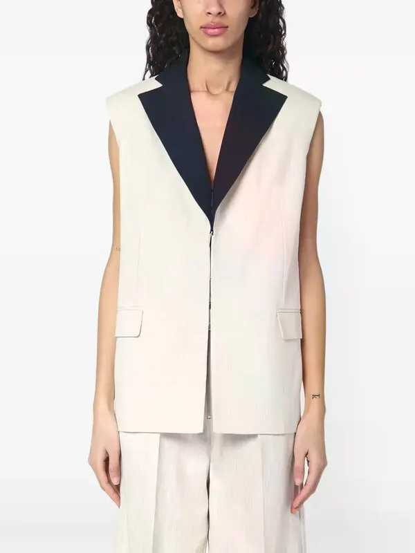 Erika Cavallini Davide Waistcoat - Neutrals
