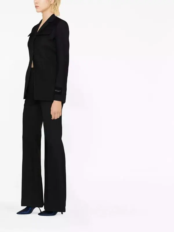 Off-White Toybox Dry Wool Single-breasted Blazer - Black
