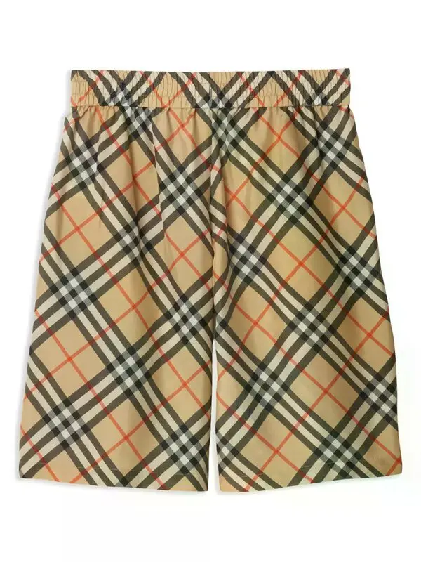 Burberry Check Silk Shorts