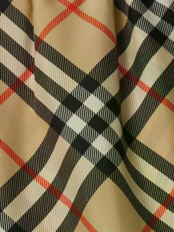 Burberry Check Silk Shorts