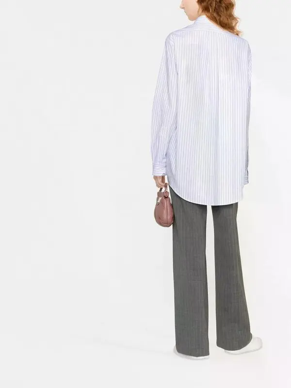 MAISON MARGIELA Pinstriped Poplin Shirt