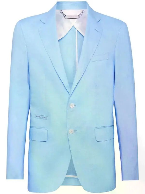 Philipp Plein Single-breasted Linen Blazer