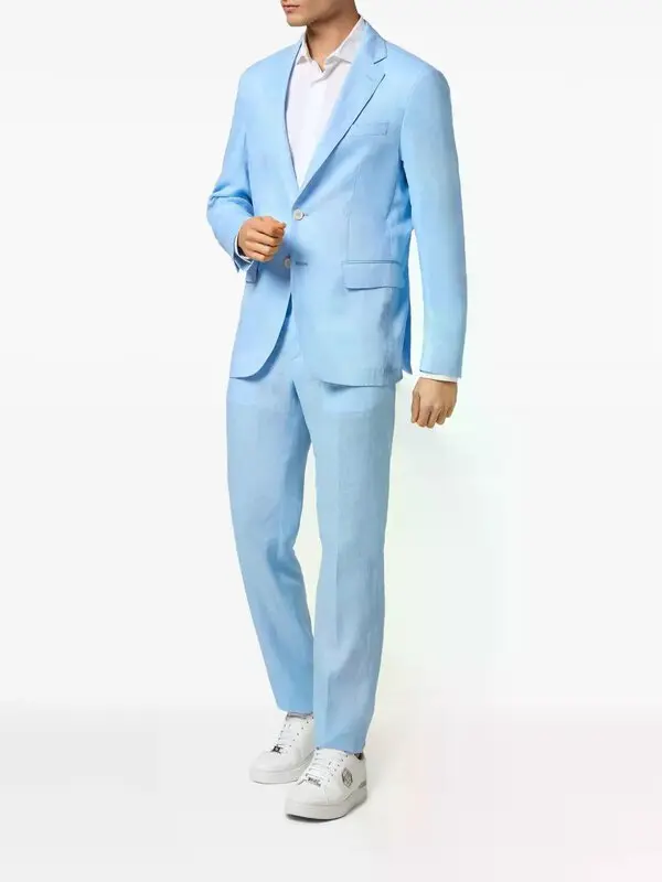 Philipp Plein Single-breasted Linen Blazer