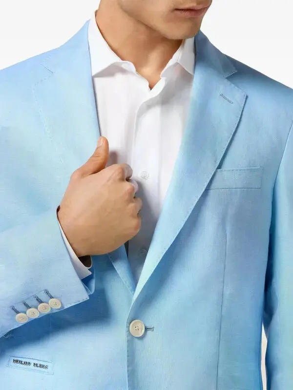 Philipp Plein Single-breasted Linen Blazer