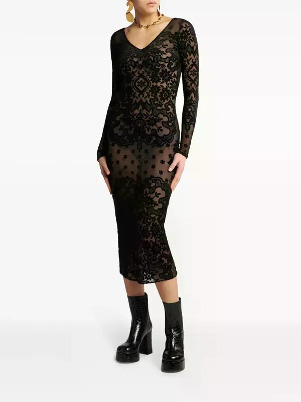 Etro Paisley Velvet Dress