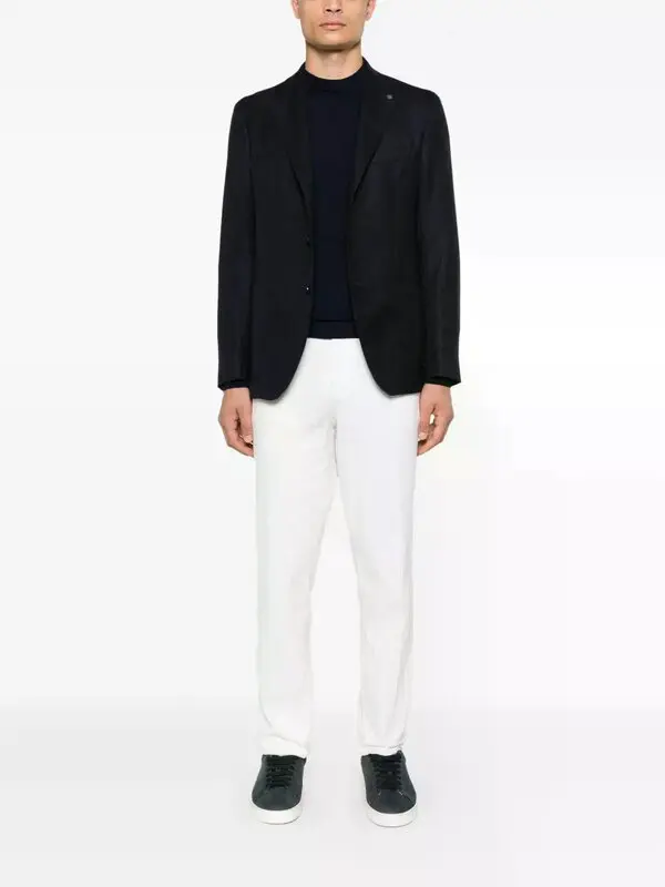 Eleventy Fine Knit Wool Sweater - Blue
