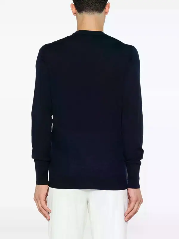Eleventy Fine Knit Wool Sweater - Blue