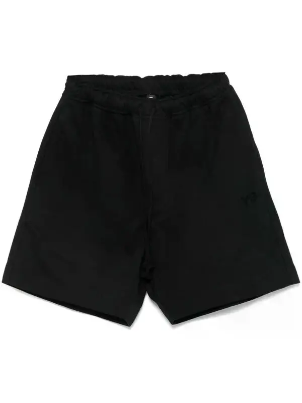 Y3 French Terry Track Shorts - Black