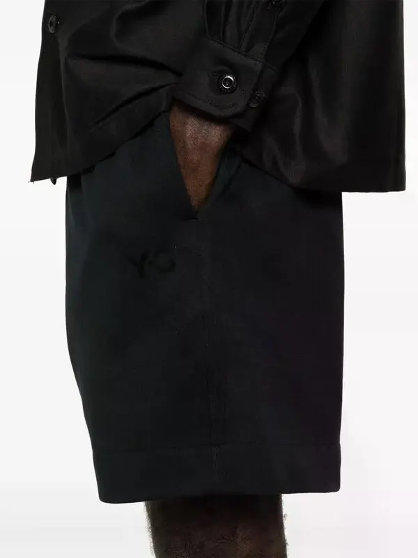 Y3 French Terry Track Shorts - Black