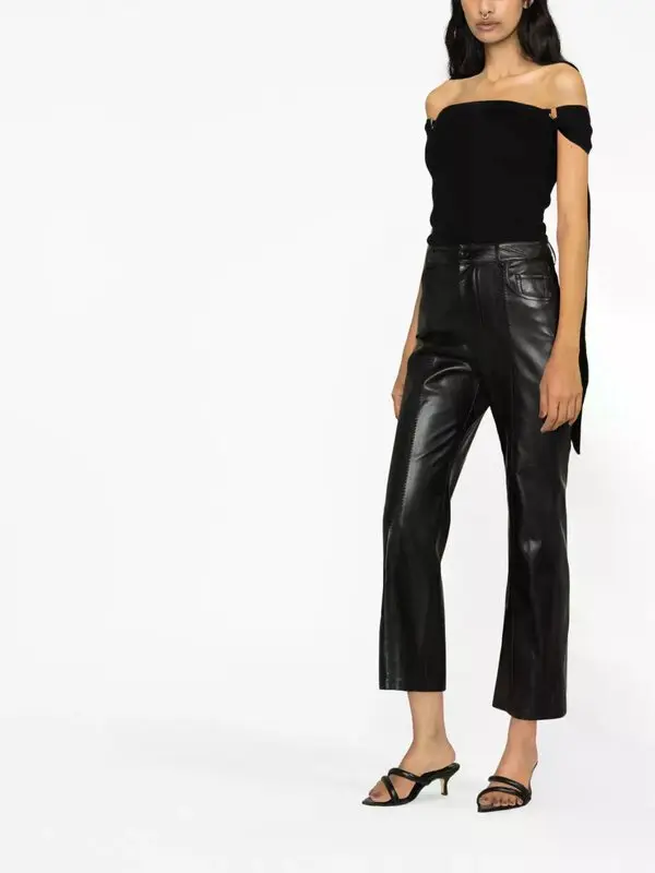 Nanushka Cropped Kick Flare Trousers