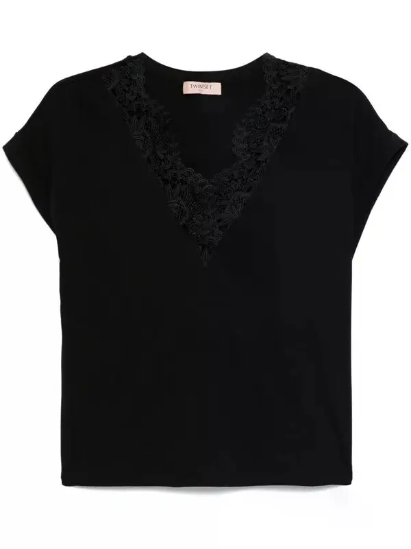TWINSET Lace-detail T-shirt