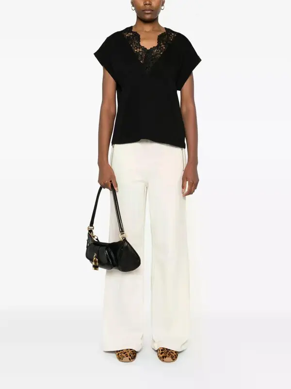 TWINSET Lace-detail T-shirt