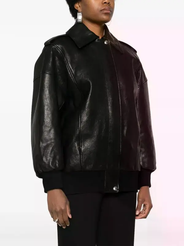 Alexander McQueen Leather Bomber Jacket