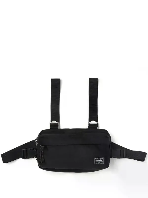 Comme Des Garçons X Porter Logo-patch Chest Bag - Black