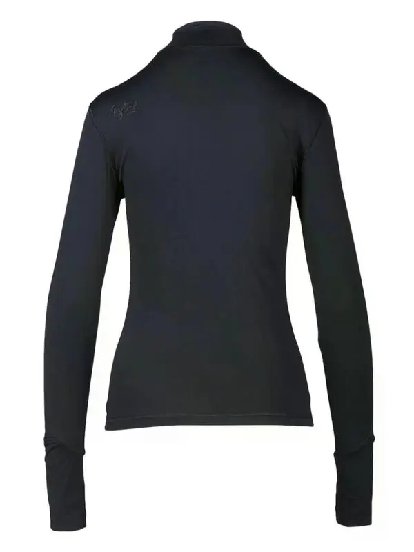 Aztech Mountain Logo Embroidered Ski T-shirt - Black
