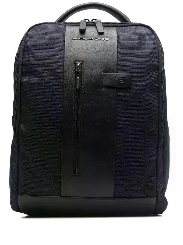 PIQUADRO Logo-patch Backpack - Blue