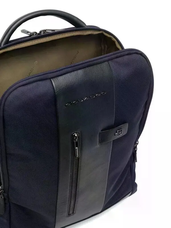 PIQUADRO Logo-patch Backpack - Blue