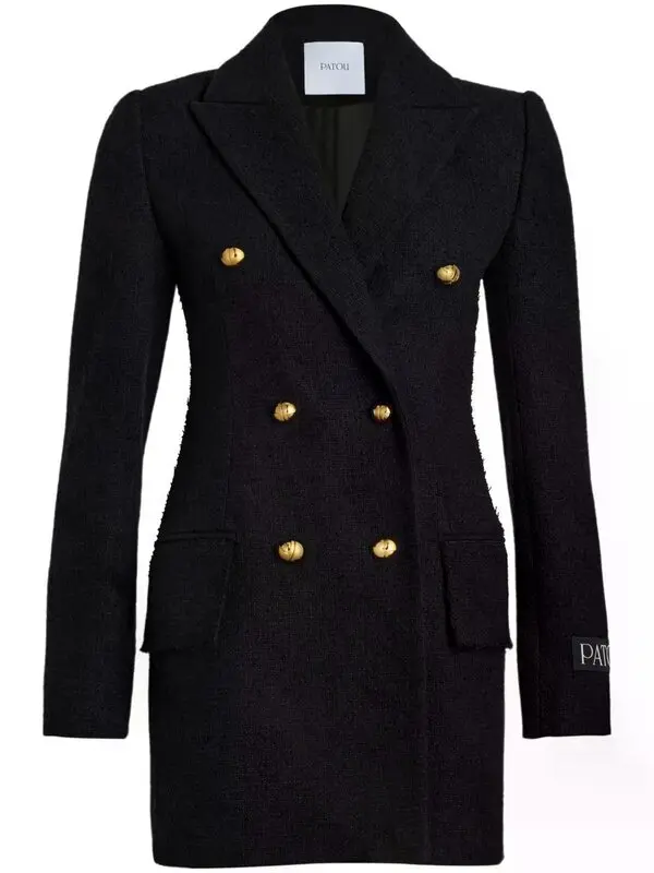 PATOU Double-breasted Blazer - Black