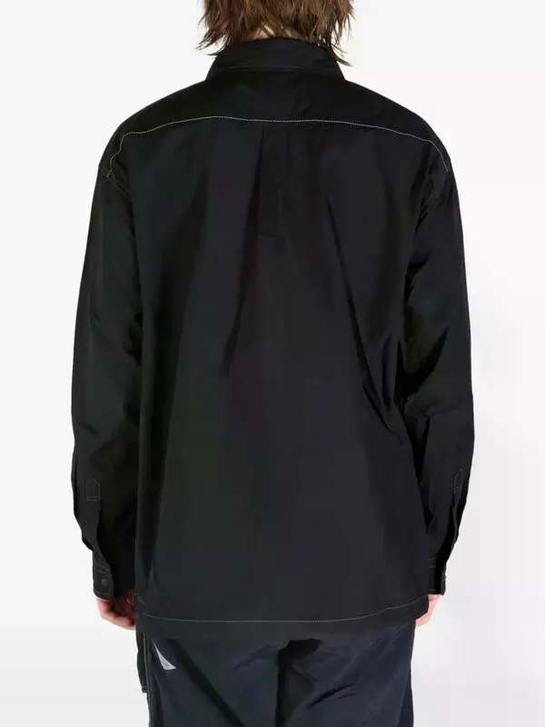 AND WANDER Contrast-stitching Overshirt