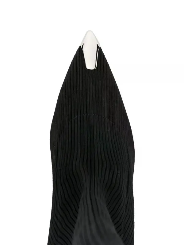 Alexander McQueen Slash 90mm Ribbed-knit Boots