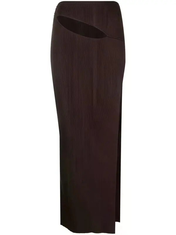 Christopher Esber Slash-detail Maxi Skirt - Brown