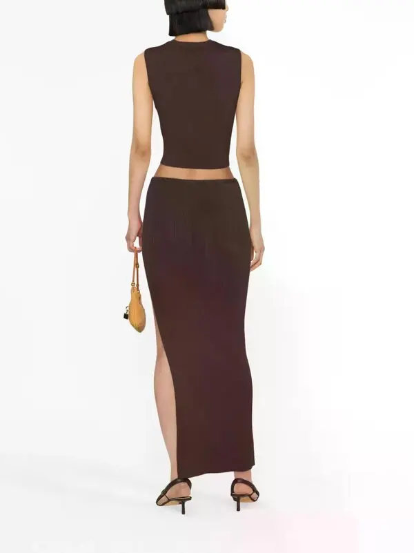 Christopher Esber Slash-detail Maxi Skirt - Brown